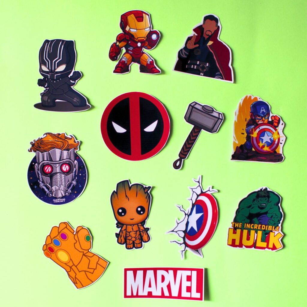 Set 12 Stickers Marvel - Manic