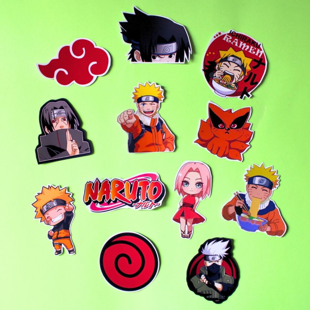 Set 12 Stickers Naruto - Manic