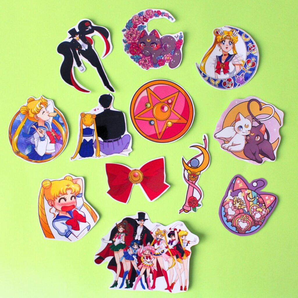 Set 12 Stickers Sailor Moon - Manic